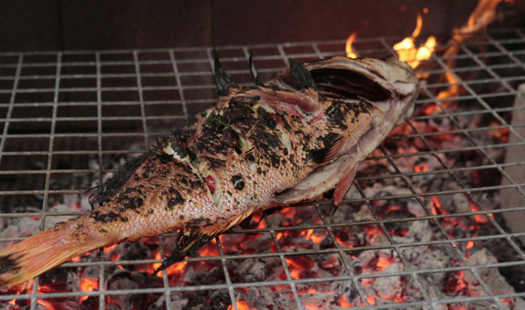 Barbecued red emperor with finger lime, ginger and lemongrass – The Eat ...